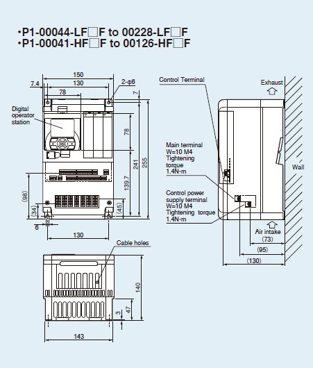 Hitachi SJP1 - P1-00126-HFUF - Hitachi AC Drives / VFD Drives - Hitachi ...